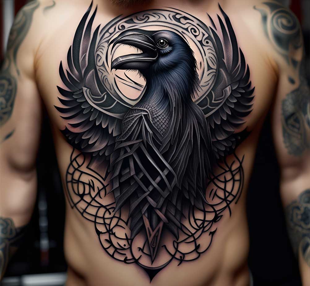 Top 7 des idées de tatouage de corbeau viking - noe-kaleidoscope.org